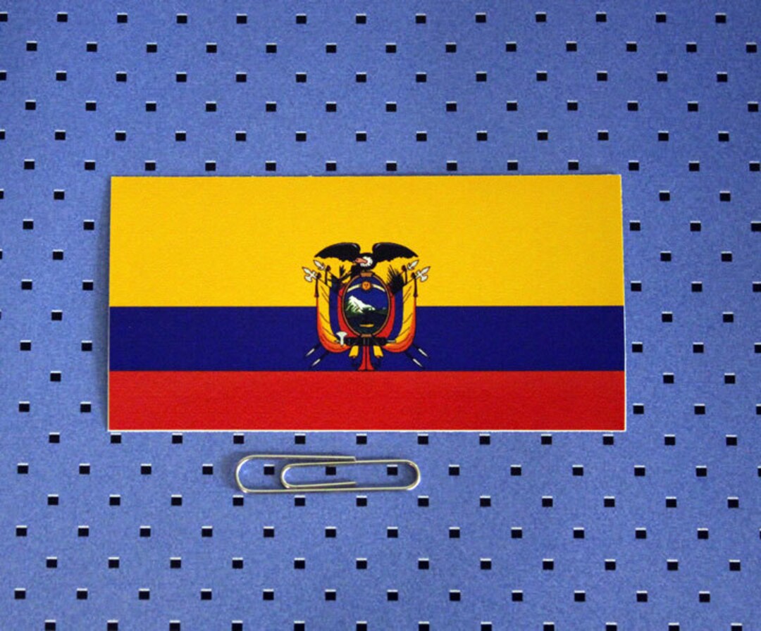 Ecuador Flag Bumper Sticker - Etsy