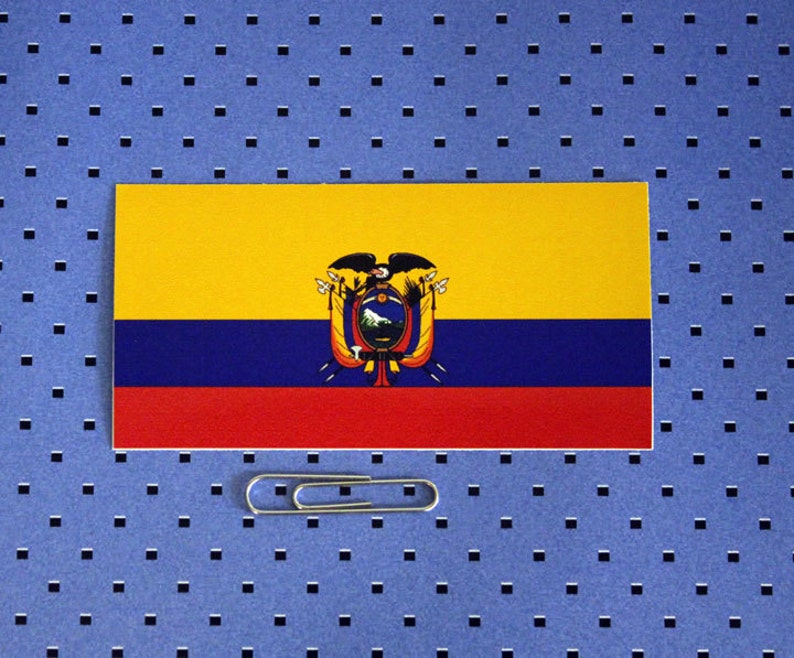 Ecuador Flag Bumper Sticker - Etsy