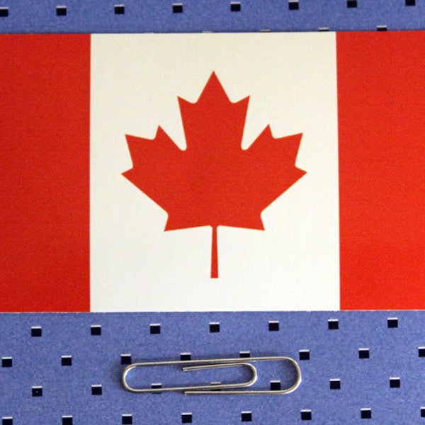 Small Canada Flag Sticker - Etsy