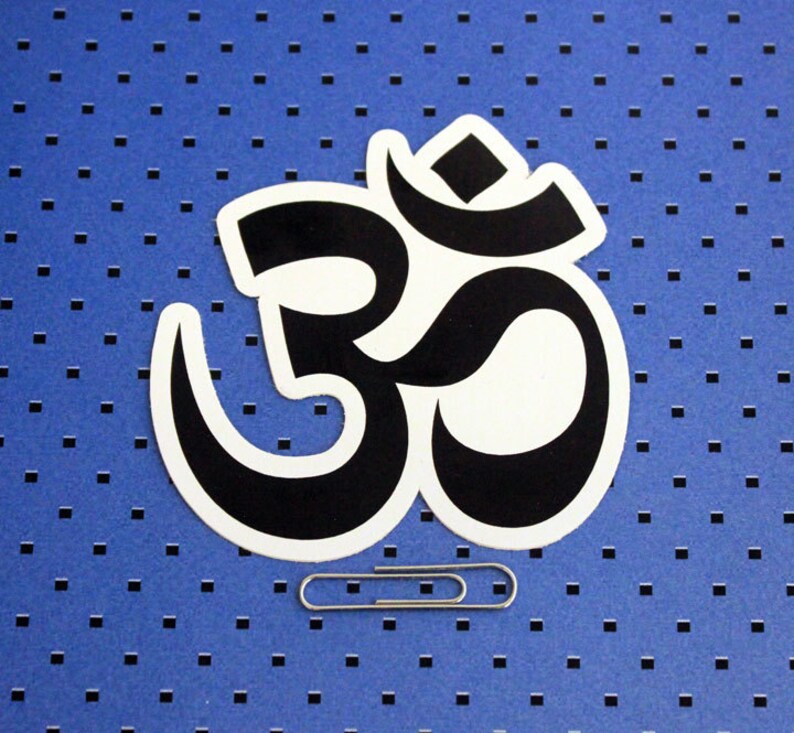 Om Die Cut Bumper Sticker - Etsy