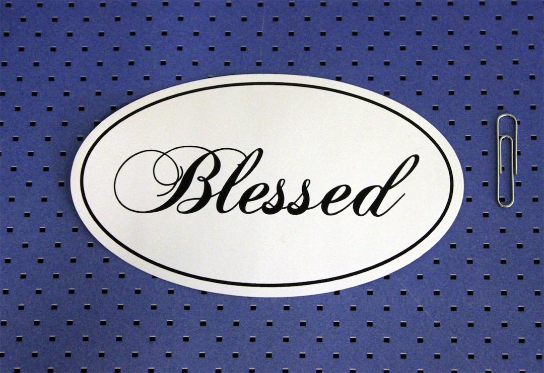 Blessed Bumper Sticker - Etsy