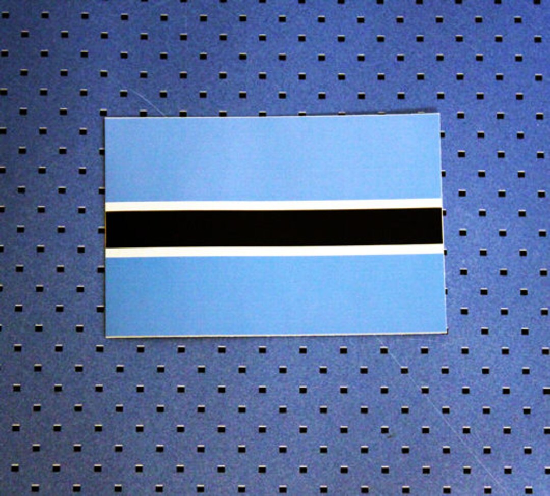 Botswana Flag Bumper Sticker - Etsy