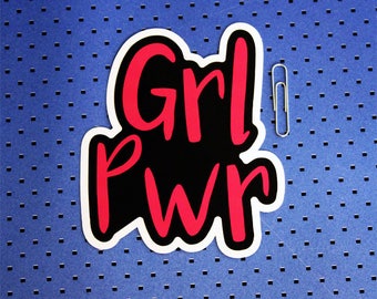DECAL Girl Power Decal, Car Decal, GRL PWR, Feminist Decal, Feminist ...
