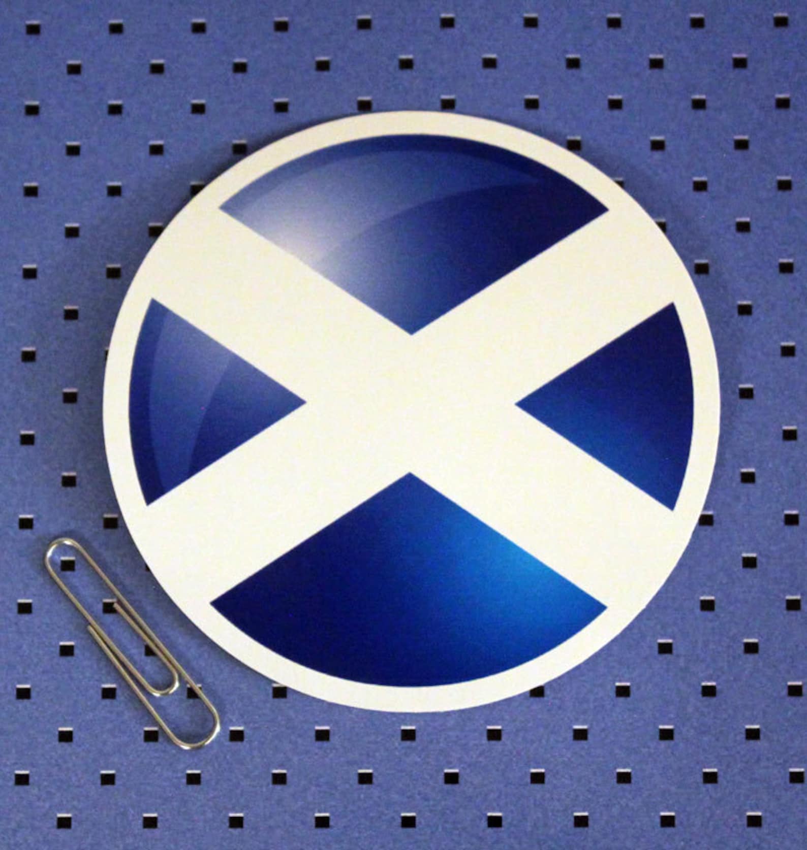 Scotland Flag Circle Bumper Sticker - Etsy