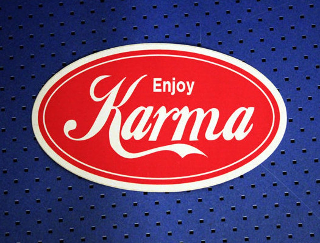 Enjoy Karma Bumper Sticker - Etsy