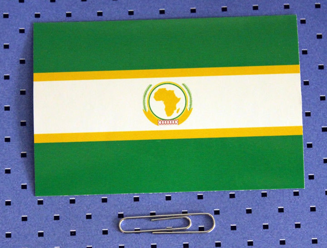 African Union Flag Bumper Sticker - Etsy