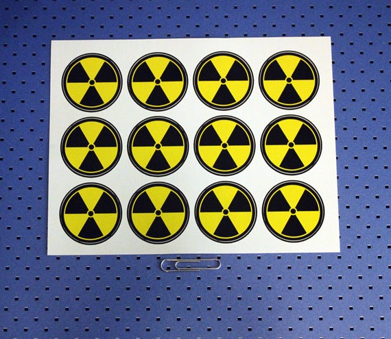 Nuclear Warning Labels Sticker Sheet | Etsy