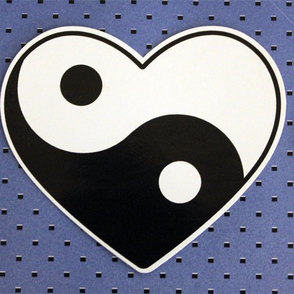 Yin Yang Hearts - Etsy