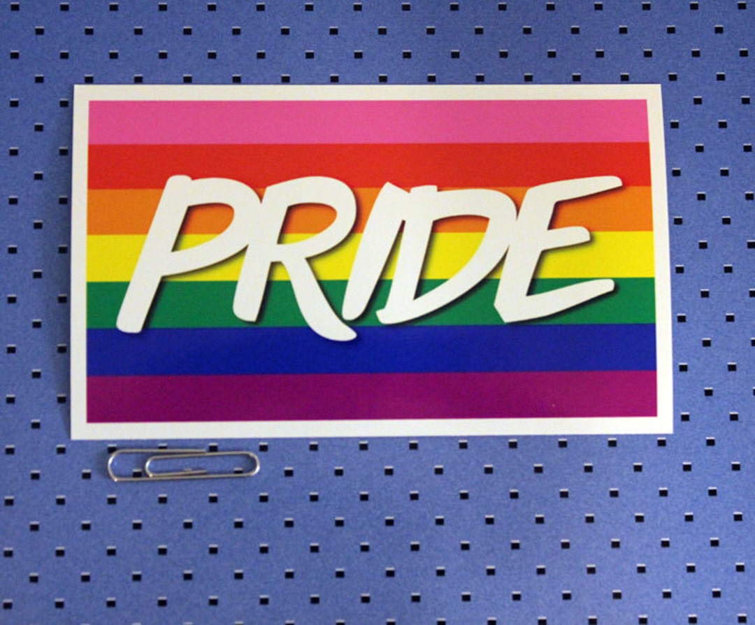 Pride - Gay Pride Rainbow Flag Sticker - Etsy