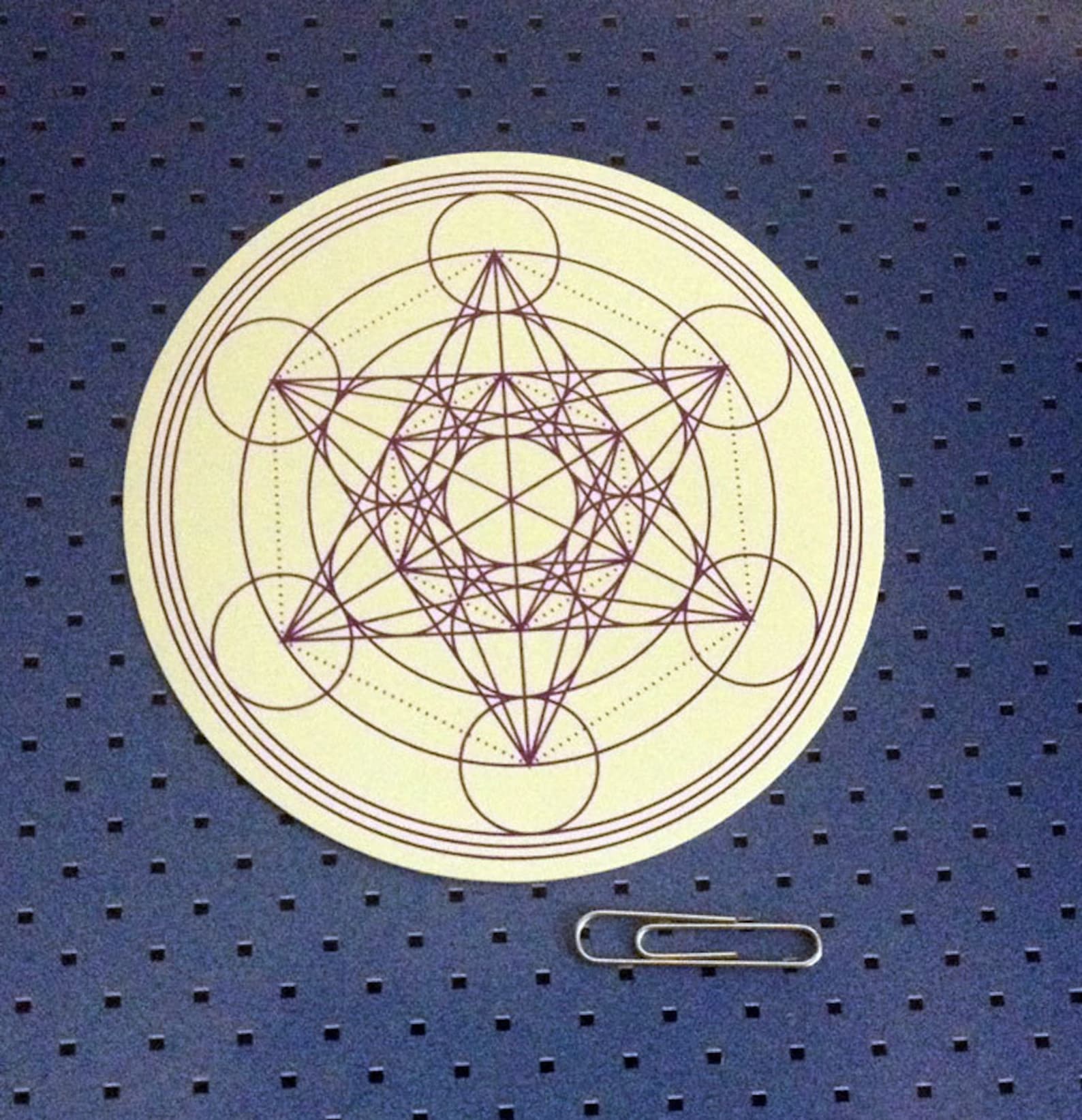 Metatron Cube Sacred Geometry Bumper Sticker - Etsy