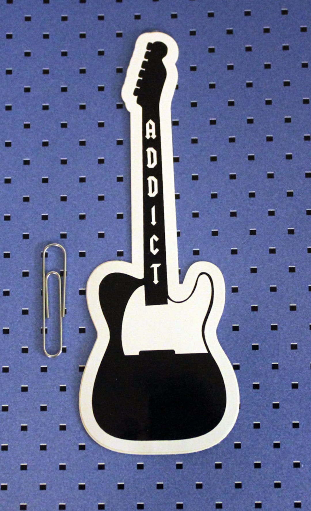 Fender Telecaster Guitar Addict Bumper Sticker - Etsy