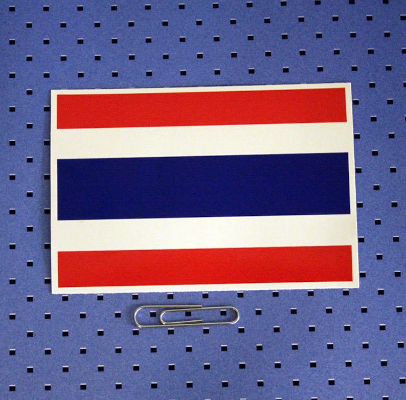 Thailand Flag Bumper Sticker - Etsy
