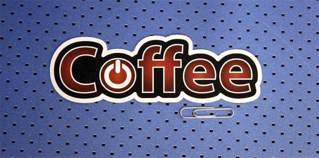 Coffee Power Bumper Sticker - Etsy