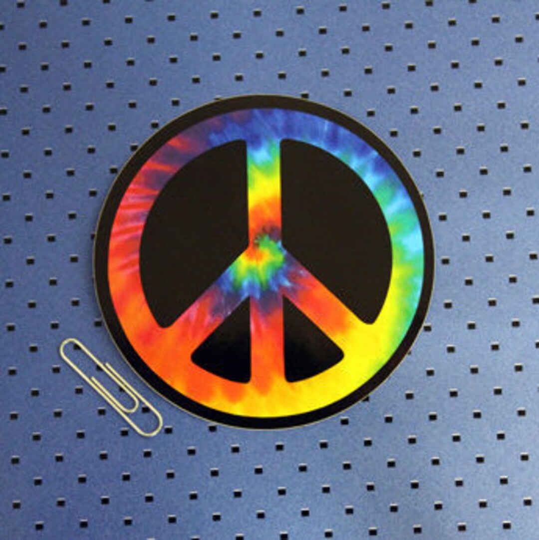 Tie Dye Peace Bumper Sticker - Etsy