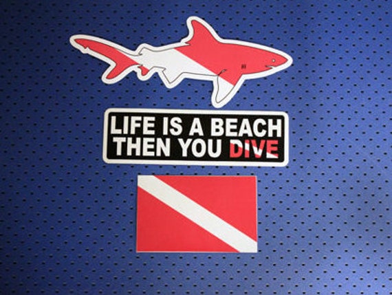 Diving Bumper Sticker Combo | Etsy