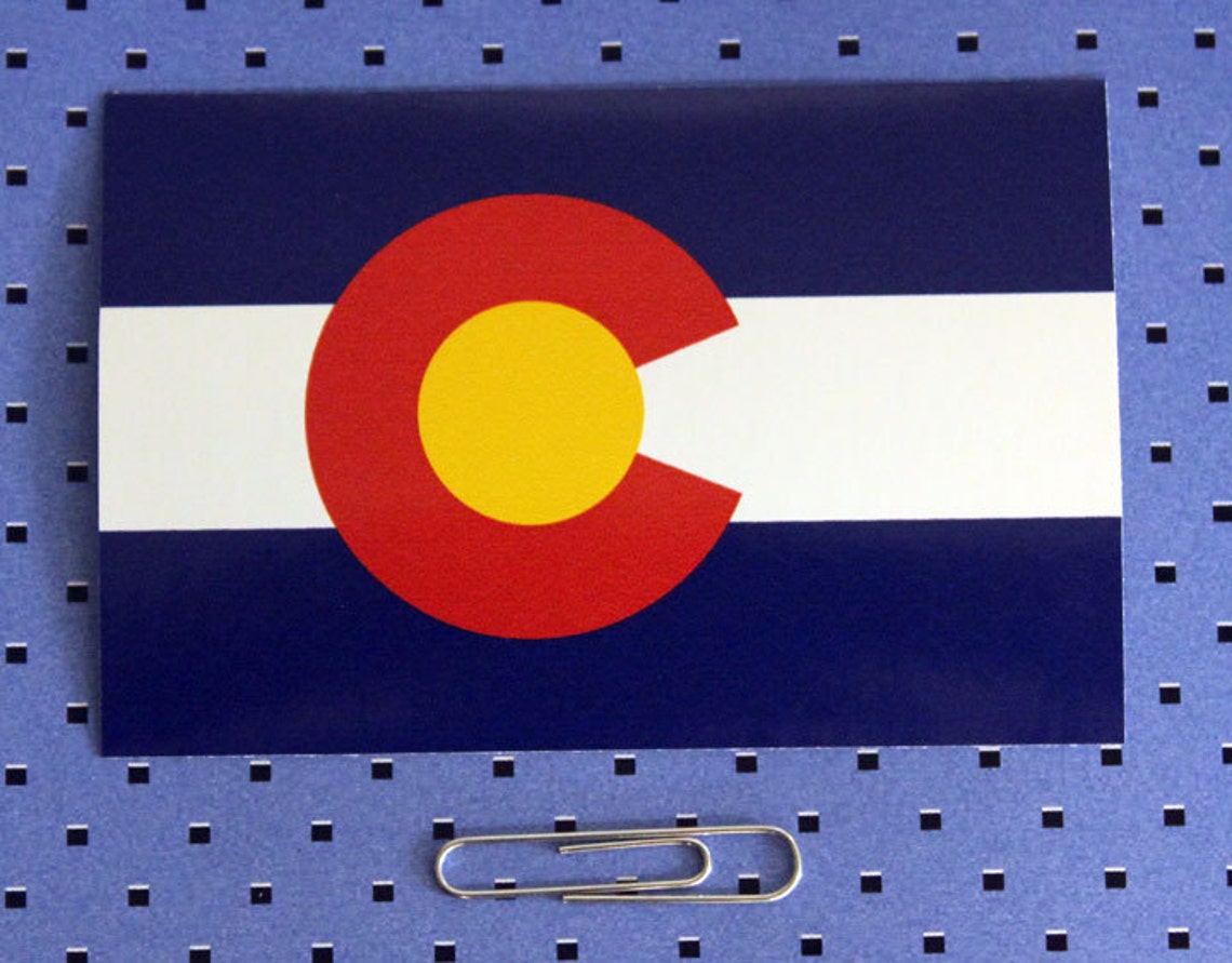 Colorado State Flag Sticker CO Sticker - Etsy