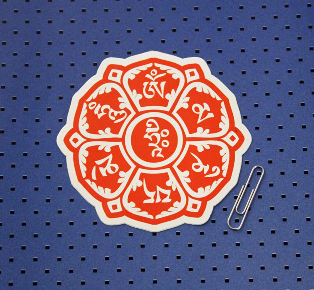 Om Mani Padme Hum Symbol - Bumper Sticker - Etsy