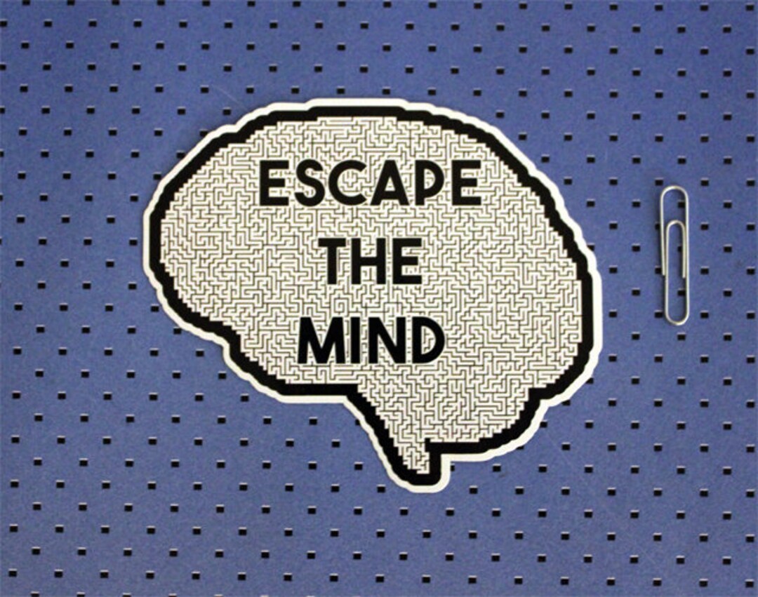 Escape the Mind Bumper Sticker - Etsy UK
