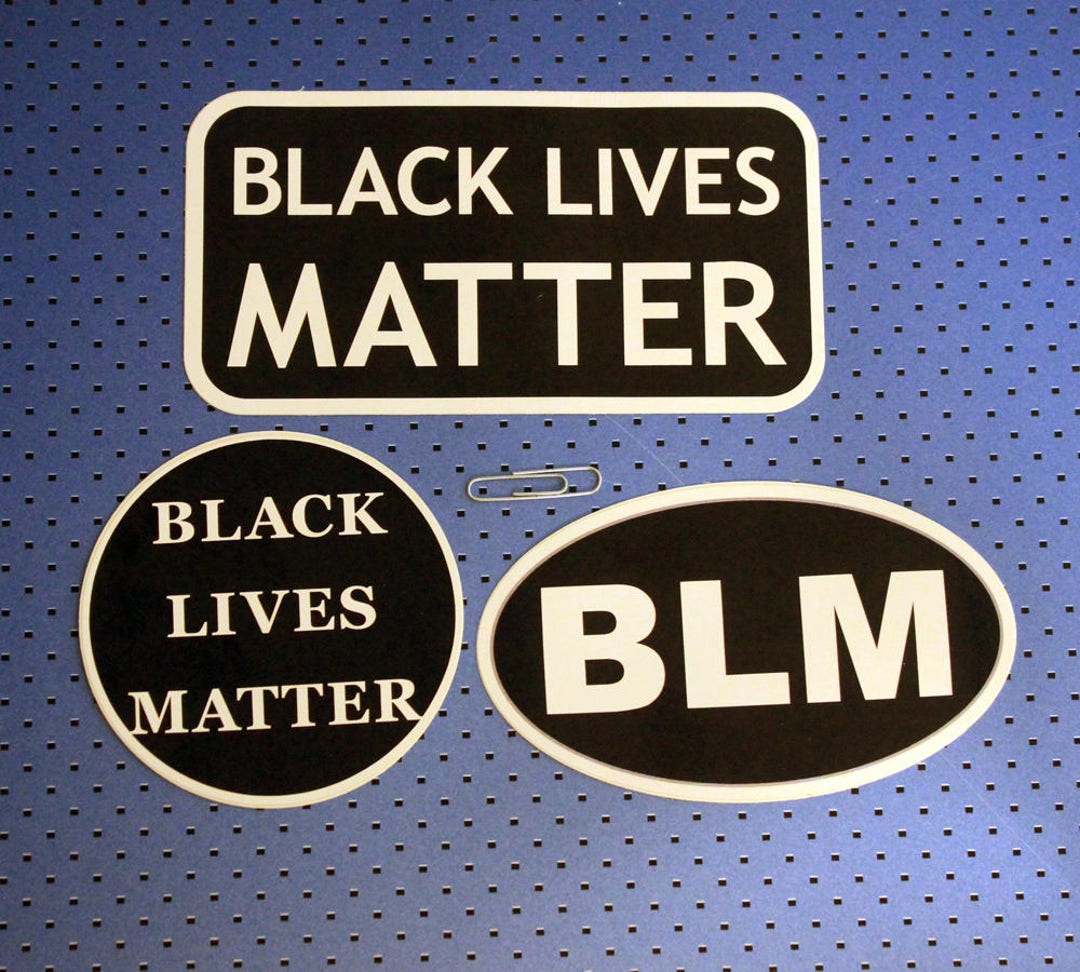 Black Lives Matter Bumper Sticker Combo Set - Etsy