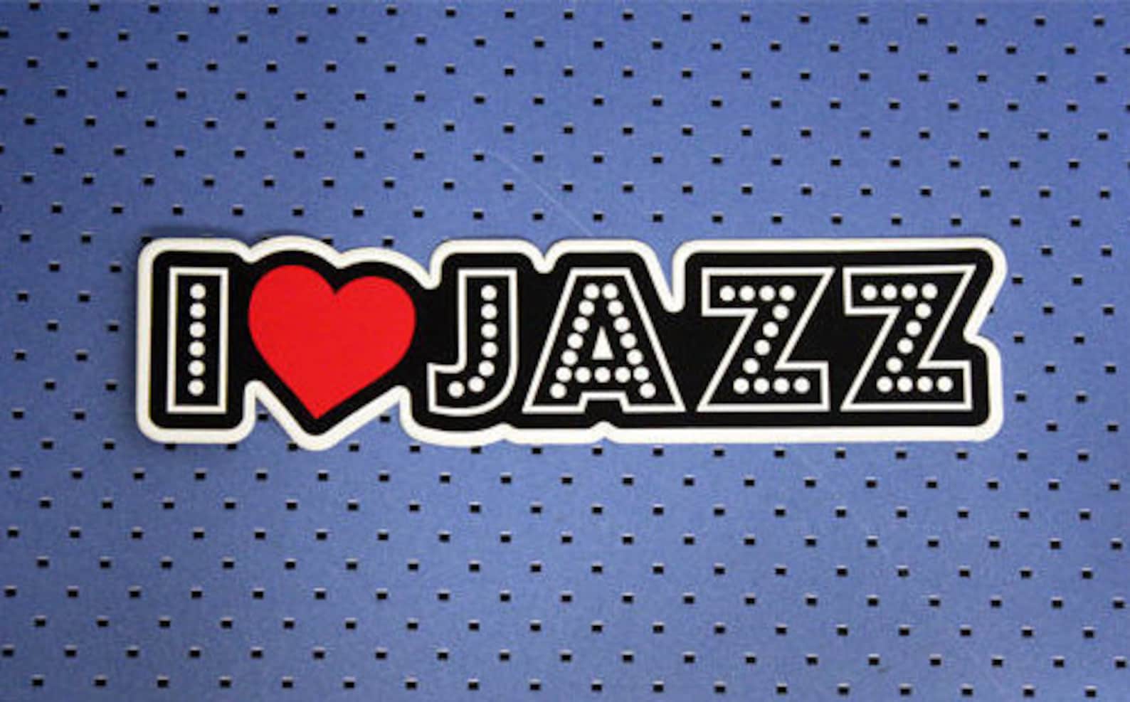 I Love Jazz Bumper Sticker | Etsy