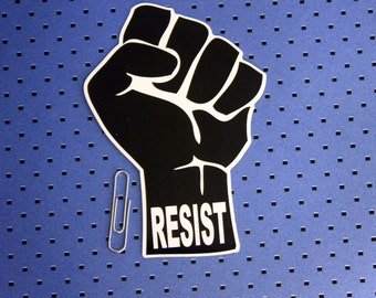 Resist Fist Sticker - Etsy