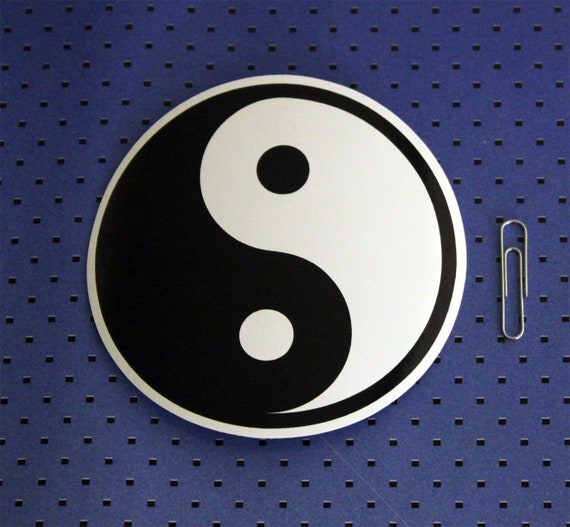 Yin Yang Bumper Sticker | Etsy