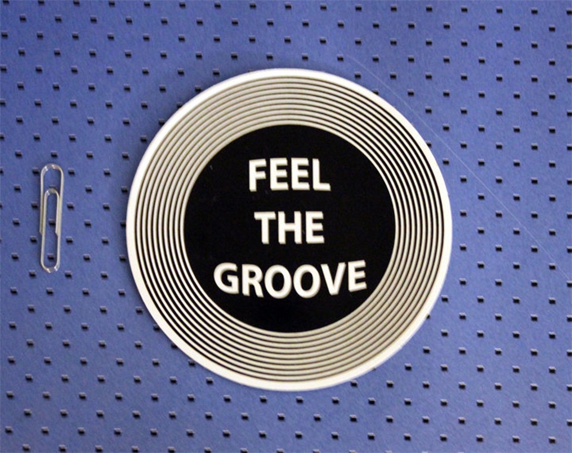 Feel the Groove Bumper Sticker | Etsy