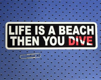 Diver Down Sea Turtle Sticker Scuba Dive Diving Flag Ocean Beach Laptop ...