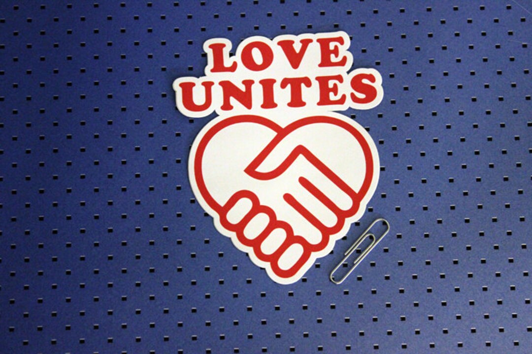 Love Unites Bumper Sticker - Etsy