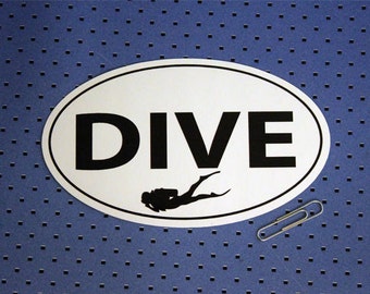 Scuba Dive Skull Vinyl Sticker Decal With Flag Face for Tank, Gear Bag ...