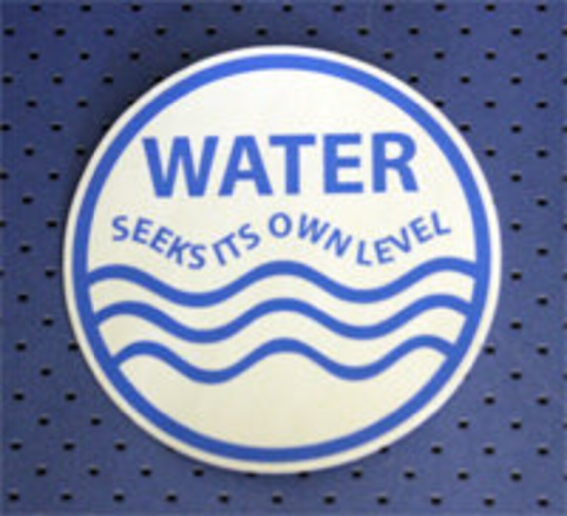 Water Seeks Its Own Level Bumper Sticker - Etsy
