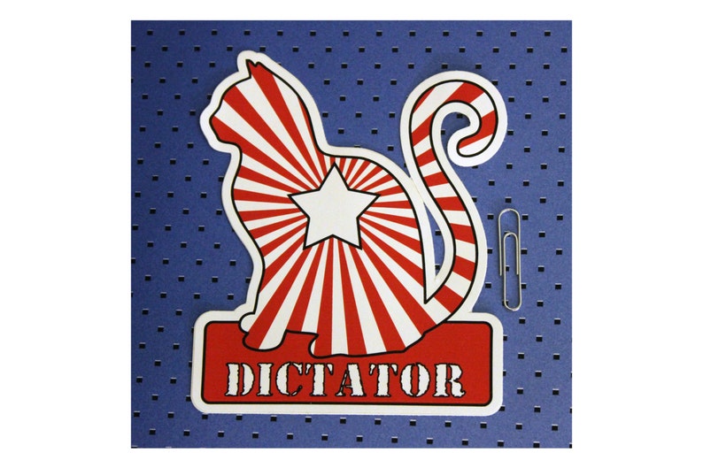 Dictator Cat Bumper Sticker - Etsy