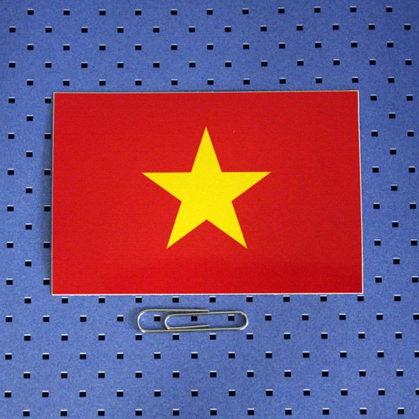 Vietnam Flag Stickers - Etsy
