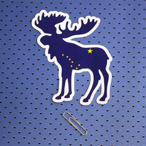 Moose Sticker State of Alaska Moose Silhouette Alaska - Etsy