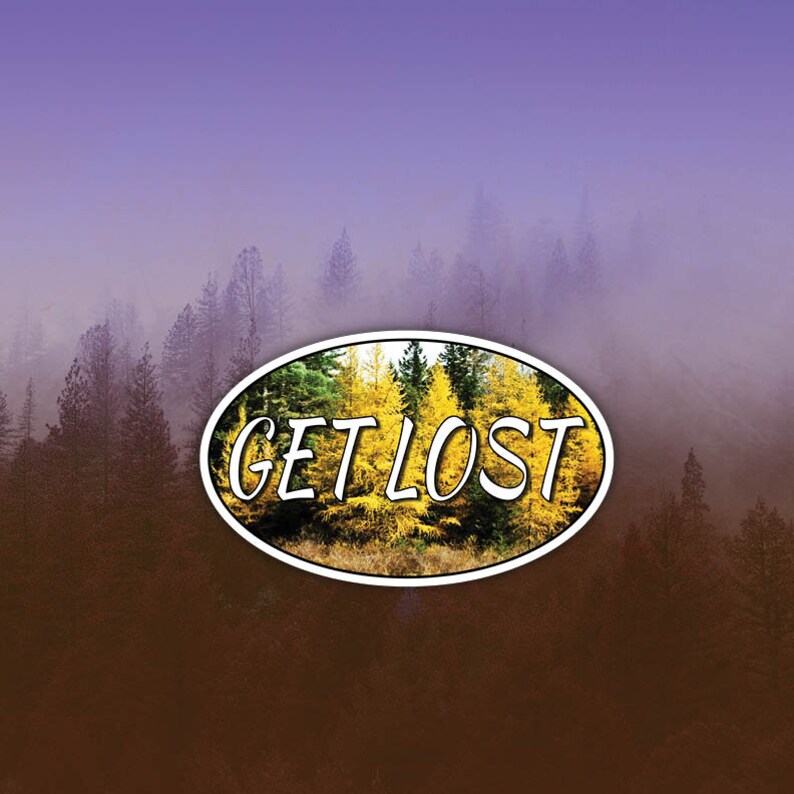 Get Lost Bumper Sticker - Etsy
