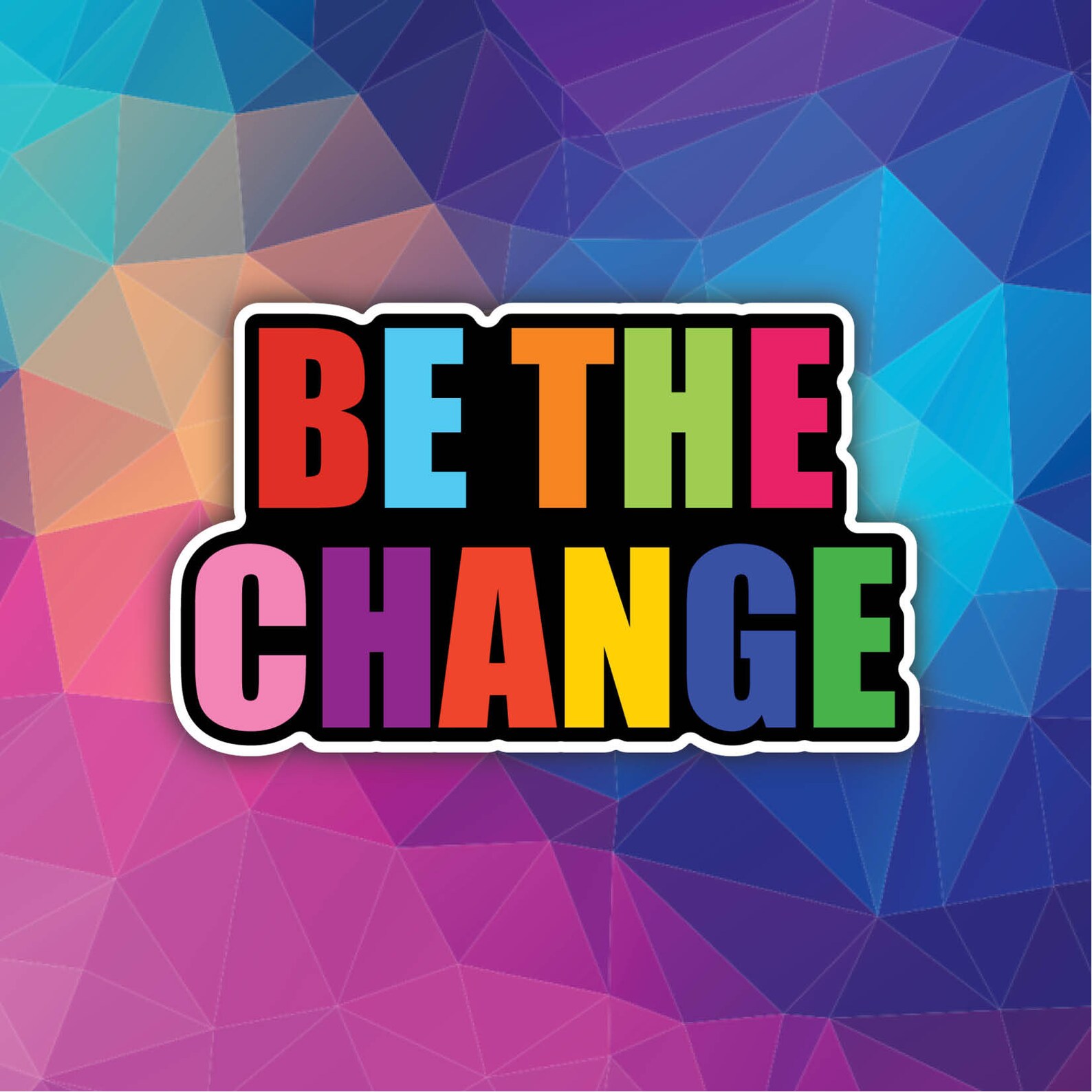 Be the Change Bumper Sticker - Etsy