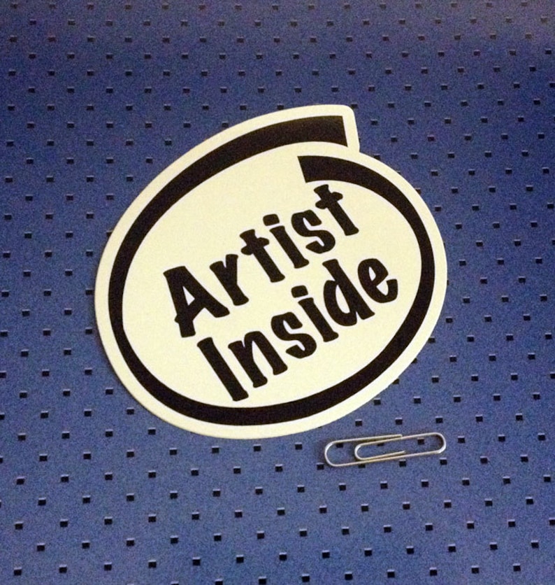 Artist Inside Bumper Sticker - Etsy