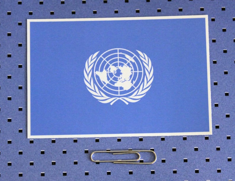 United Nations Flag Sticker | Etsy