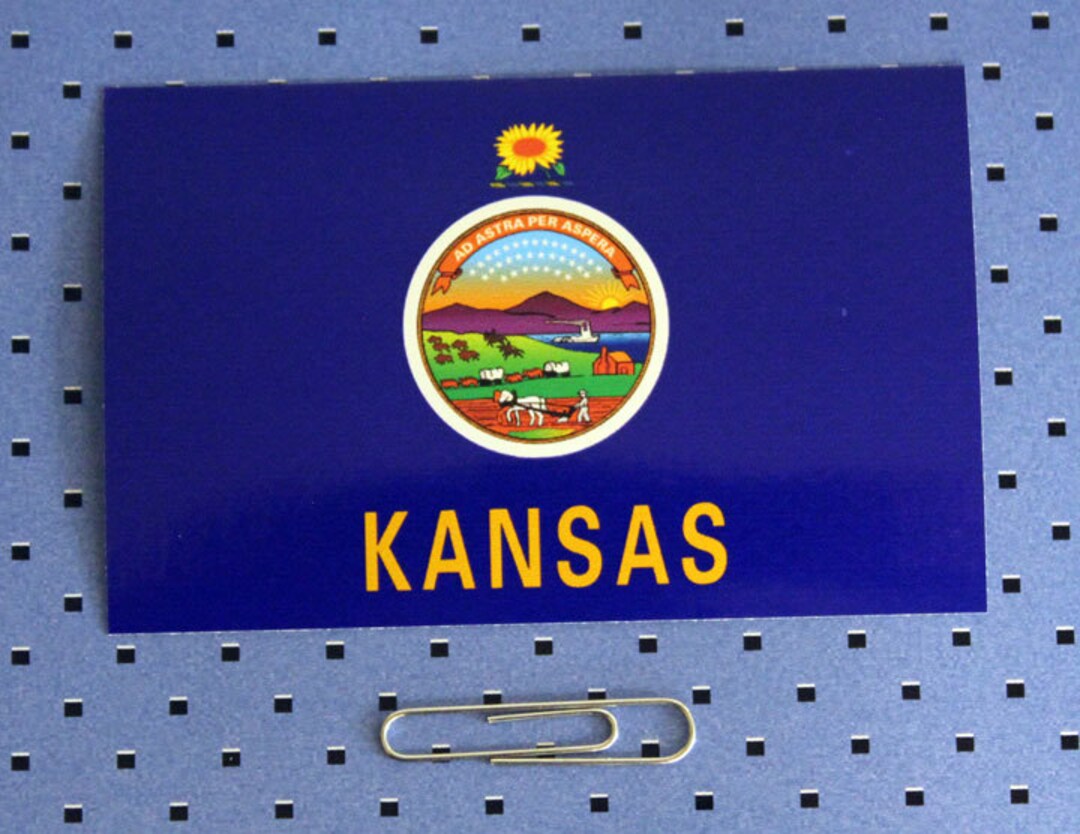 Kansas State Flag Sticker - Etsy