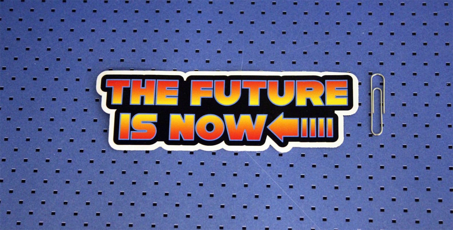 The Future is Now Bumper Sticker - Etsy