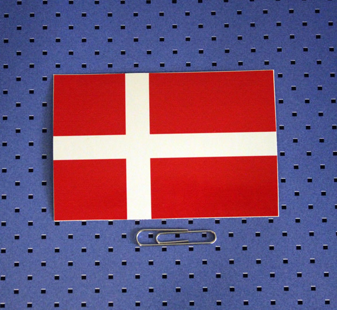 Denmark Flag Bumper Sticker - Etsy