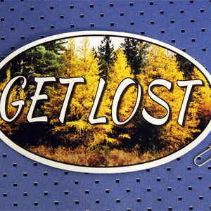Get Lost Bumper Sticker - Etsy