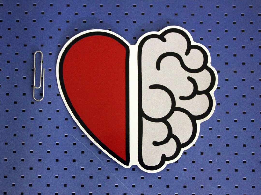 Heart/brain Sticker - Etsy