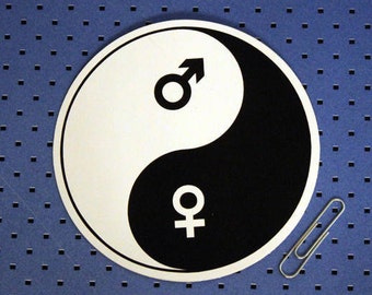 Yin Yang Small Bumper Sticker / Laptop Decal or Magnet - Etsy