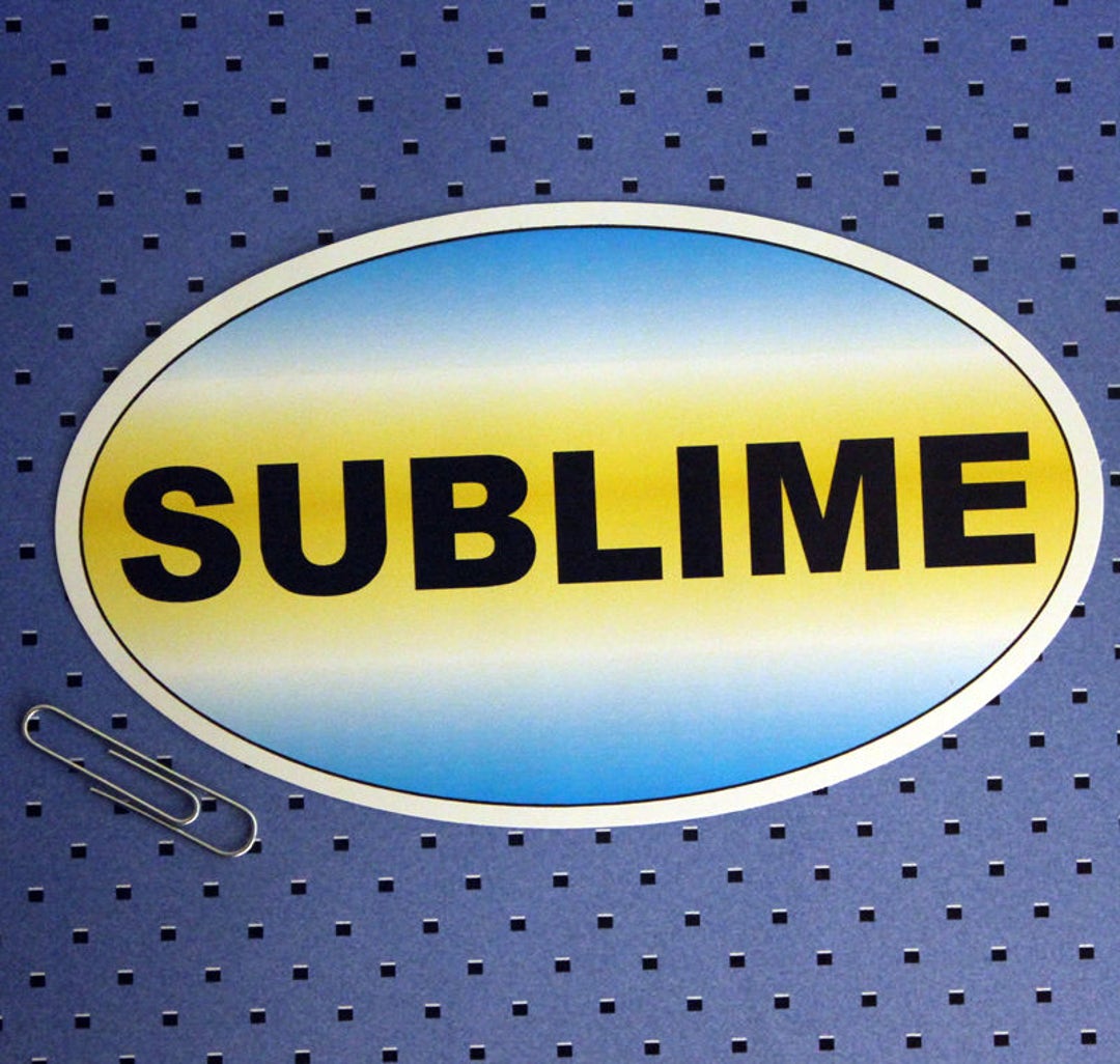Sublime Oval Bumper Sticker - Etsy