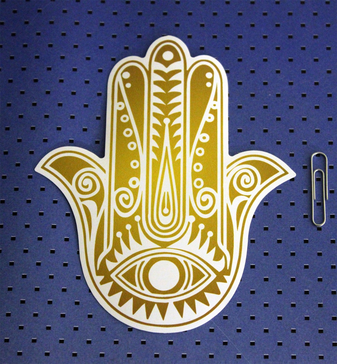 Hamsa Hand Gold Bumper Sticker - Etsy