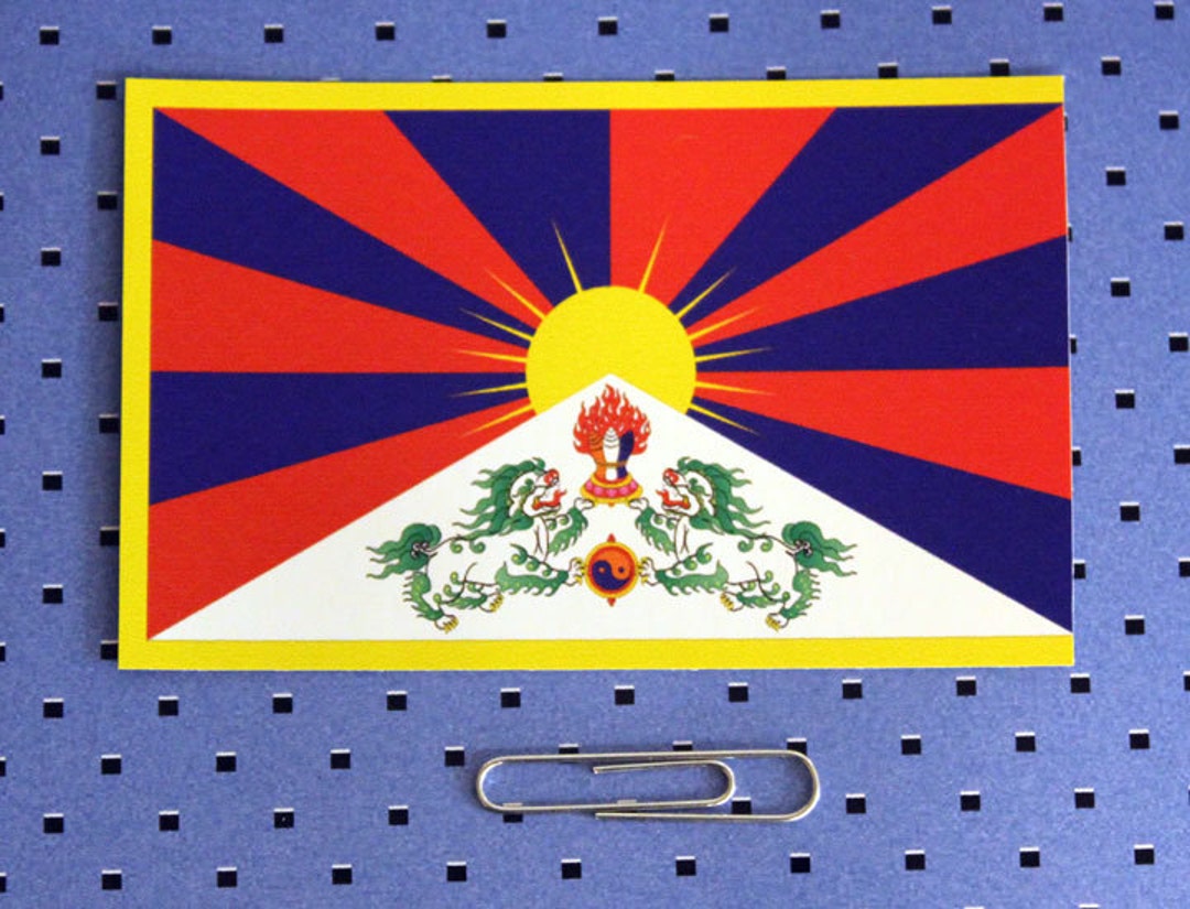 Tibetan Flag Sticker - Etsy