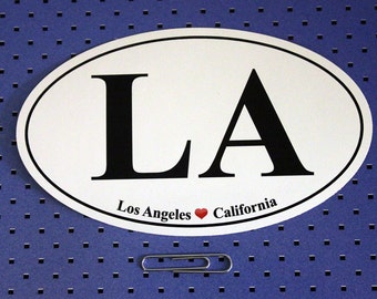 Los Angeles Decal, LA Decal, LA Palm Tree Decal, I Love LA, Los Angeles ...