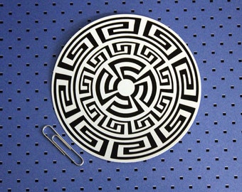 Aztec Sun Bumper Sticker | Etsy