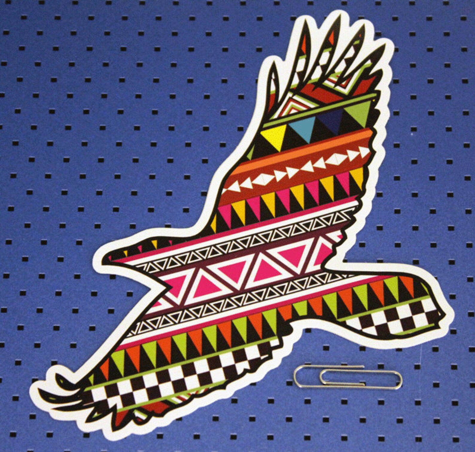 Aztec Raven Bumper Sticker - Etsy